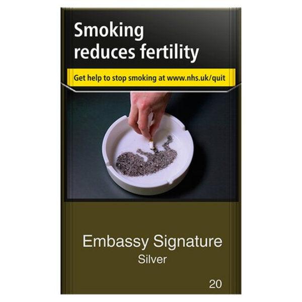 Embassy Signature Silver Cigarettes 20 Pack - Cheapasmokes