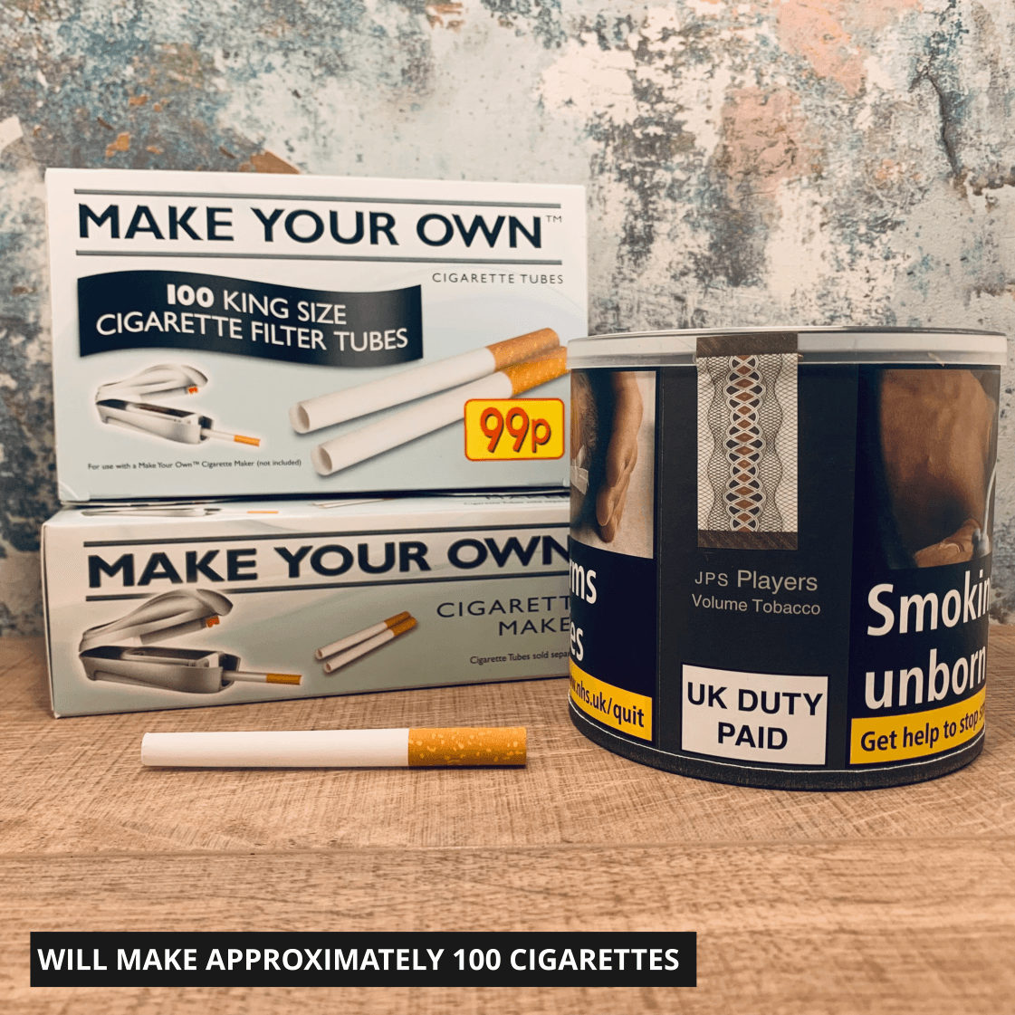 Make Your Own Cigarettes Kit with JPS Tobacco